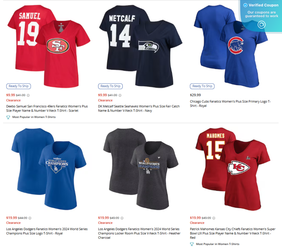 10% off Fanatics Coupons & Promo Codes - April 2025