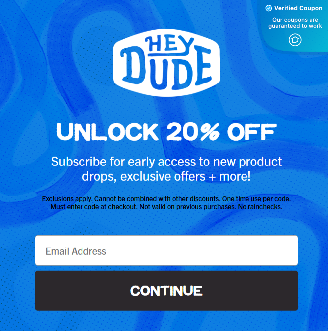 40% Off Hey Dude Coupons & Discount Codes - March 2025