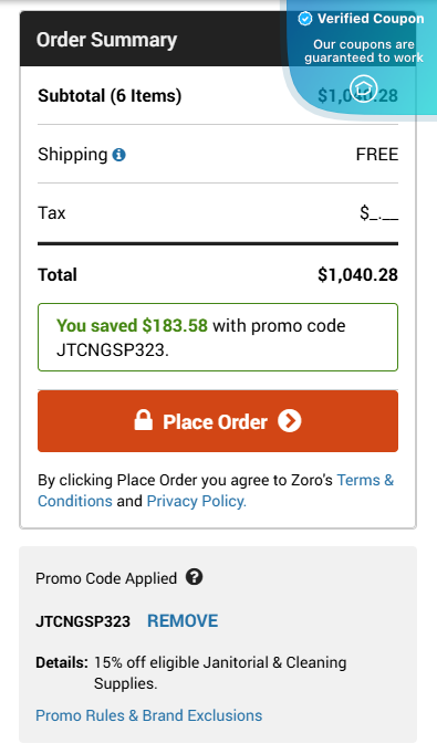 20% Off Zoro Coupons & Promo Codes - March 2025