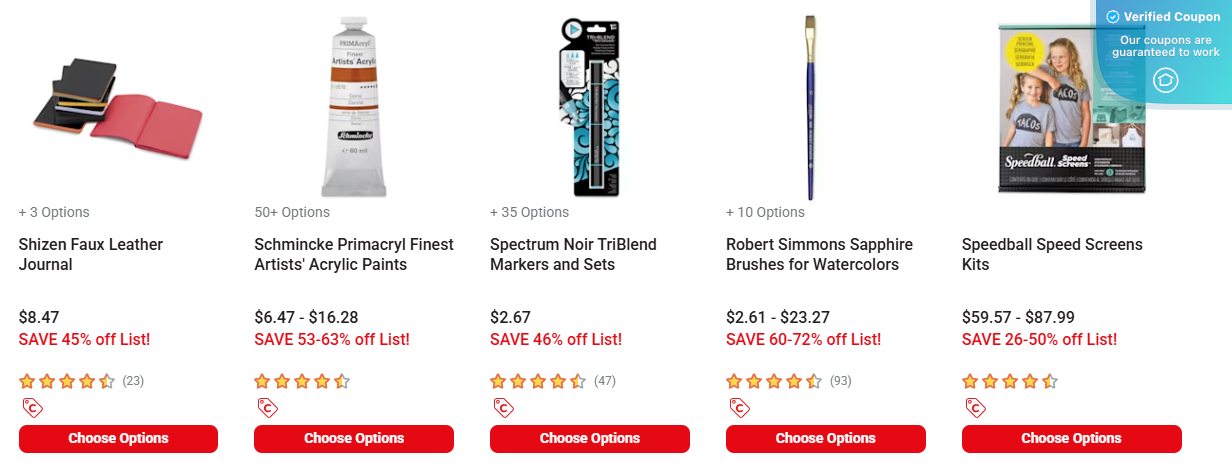 50% Off Blick Coupons & Promo Codes + 1.2% Cash Back