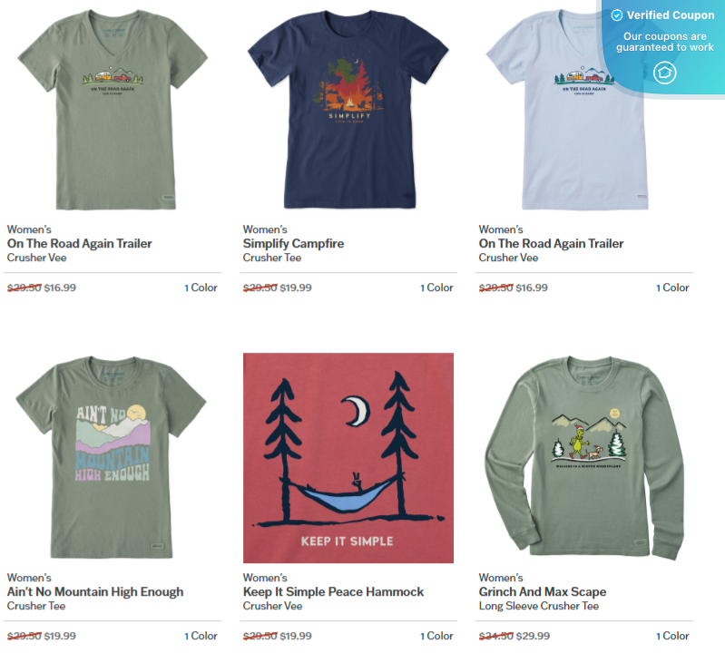 25% Off Life Is Good Coupons & Promo Codes + 3% Cash Back
