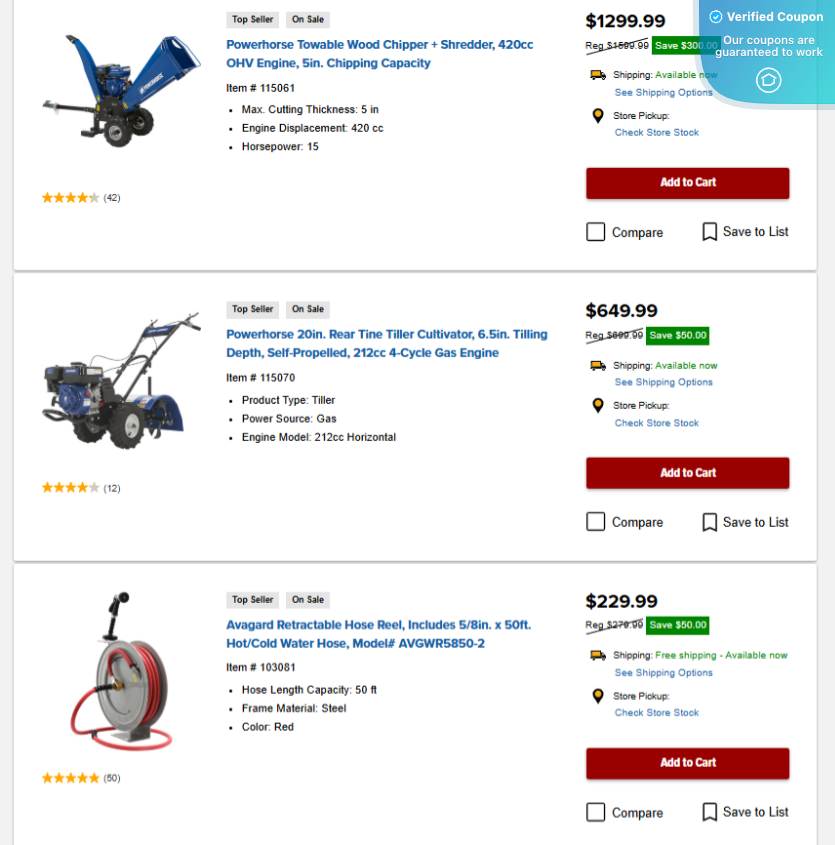 50% Off Northern Tool Coupons & Promo Codes - April 2025