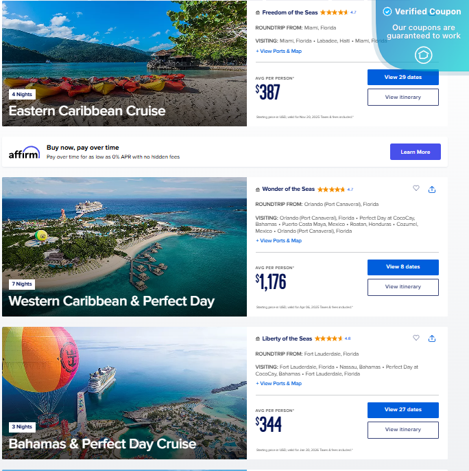 50% Off Royal Caribbean Coupons & Promo Codes - April 2025