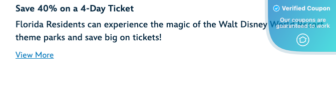 Disney World Coupons - 40% Off w/2025 Codes