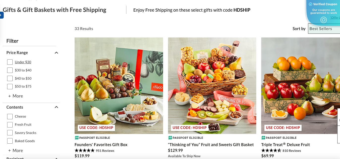 25% Off Harry and David Coupons & Promo Codes - April 2025