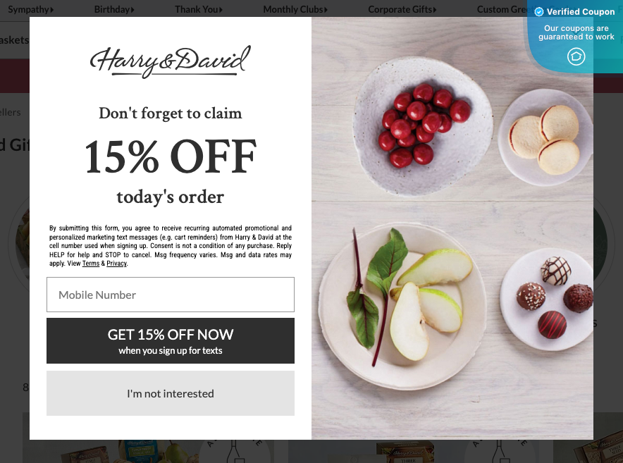 25% Off Harry and David Coupons & Promo Codes - April 2025