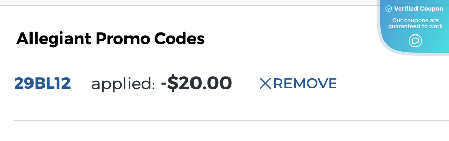 20% Off Allegiant Air Coupons & Coupon Codes - April 2025