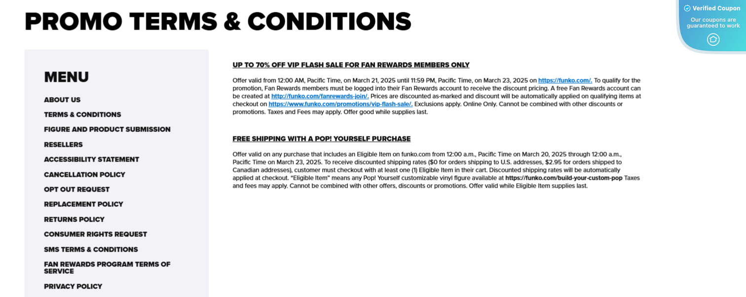 10% Off Funko Coupons & Discount Codes + 1% Cash Back