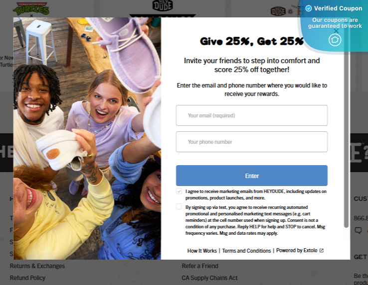 30% Off Hey Dude Coupons & Discount Codes + 10% Cash Back