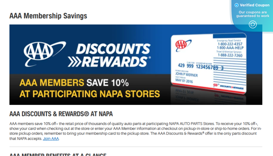 30% Off NAPA Coupons & Promo Codes + 2% Cash Back - April