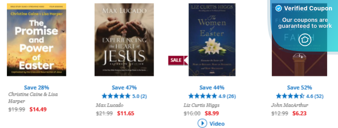 40% Off Christian Book Coupons & Promo Codes + 2% Cash Back