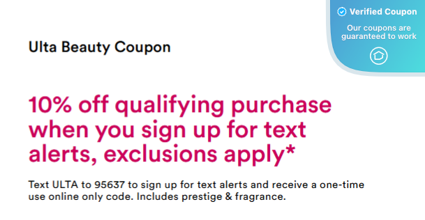 $4 Off Ulta Coupons & Promo Codes - April 2025
