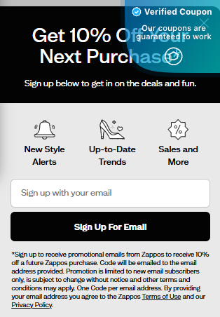 10% Off Zappos Coupons & Promo Codes + 2% Cash Back - April