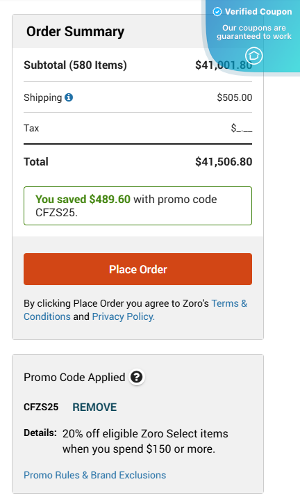 20% Off Zoro Coupons & Promo Codes - March 2025