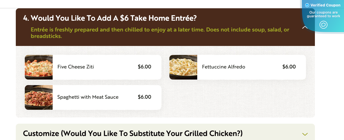 Olive Garden Coupons, Specials & Deals - April 2025