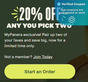 15% Off Panera Coupons & Coupon Codes - April 2025