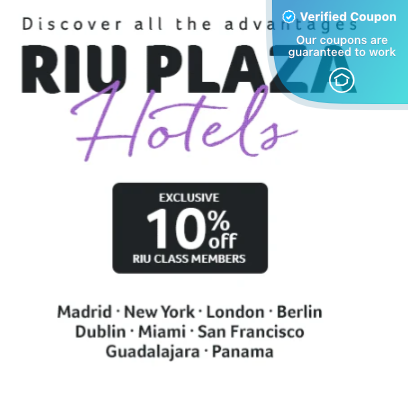 55% Off Riu Coupons & Promo Codes - April 2025