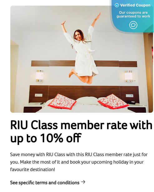 55% Off Riu Coupons & Promo Codes - April 2025