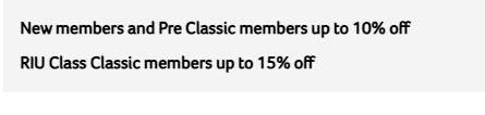 55% Off Riu Coupons & Promo Codes - April 2025