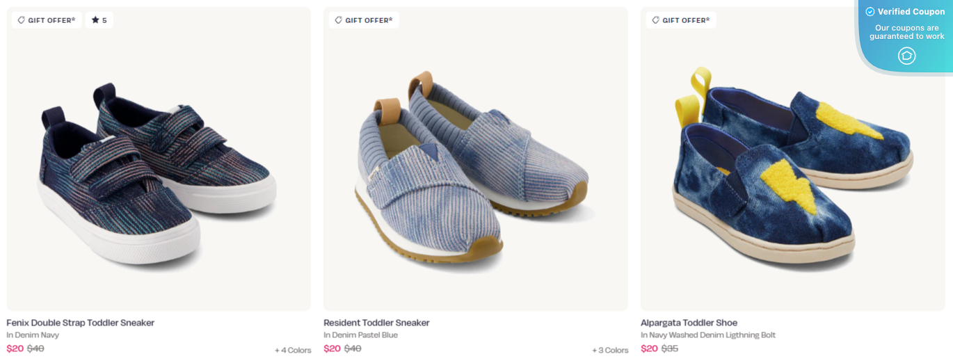 30% Off TOMS Coupons & Promo Codes - March 2025