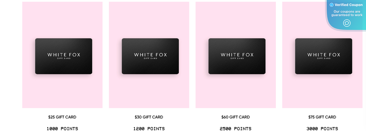 70% Off White Fox Coupons & Discount Codes + 2% Cash Back
