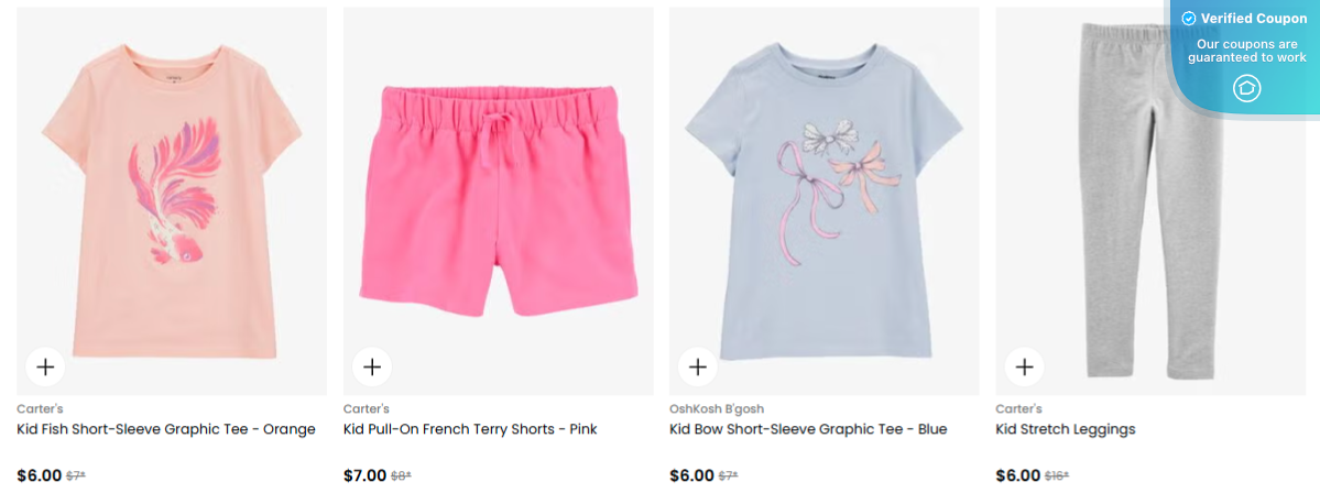 Carter's Coupons & Discount Codes: 50% Off April 2025