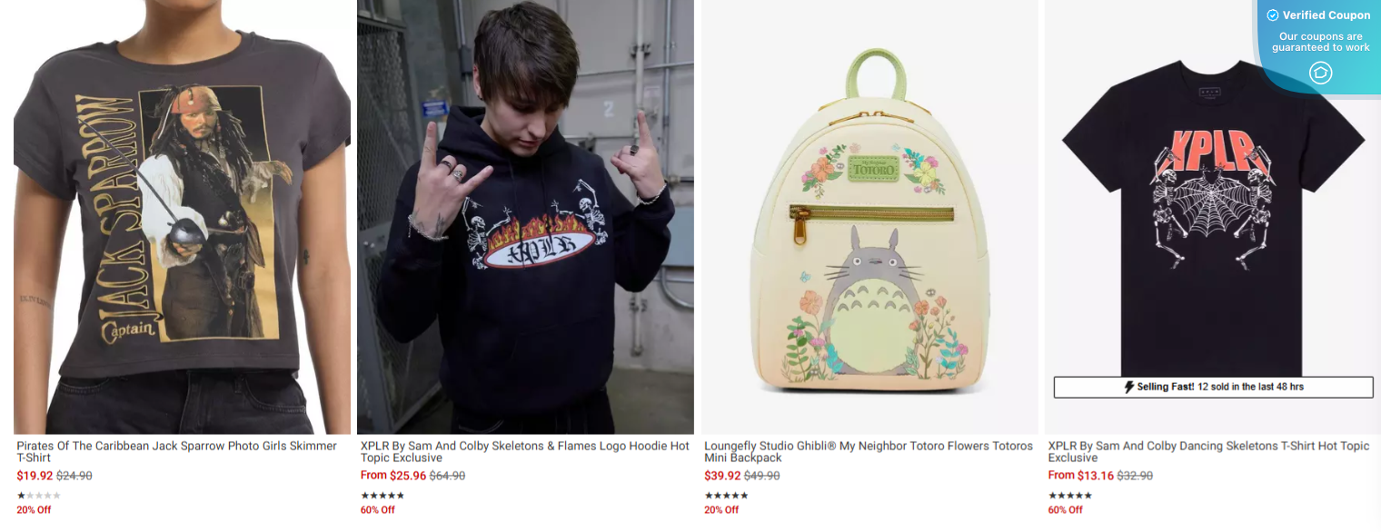 50% Off Hot Topic Coupons & Promo Codes - April 2025