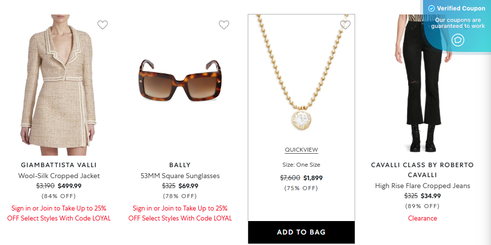 10% Off Saks OFF 5TH Coupons & Promo Codes + 2% Cash Back