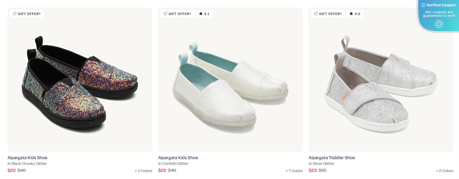 30% Off TOMS Coupons & Promo Codes - March 2025