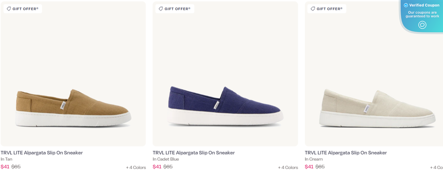 30% Off TOMS Coupons & Promo Codes - March 2025