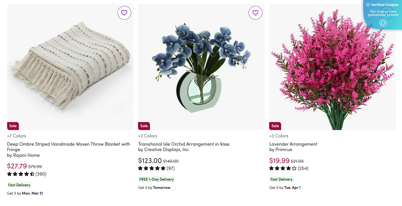 50% Off Wayfair Coupons & Promo Codes - April 2025