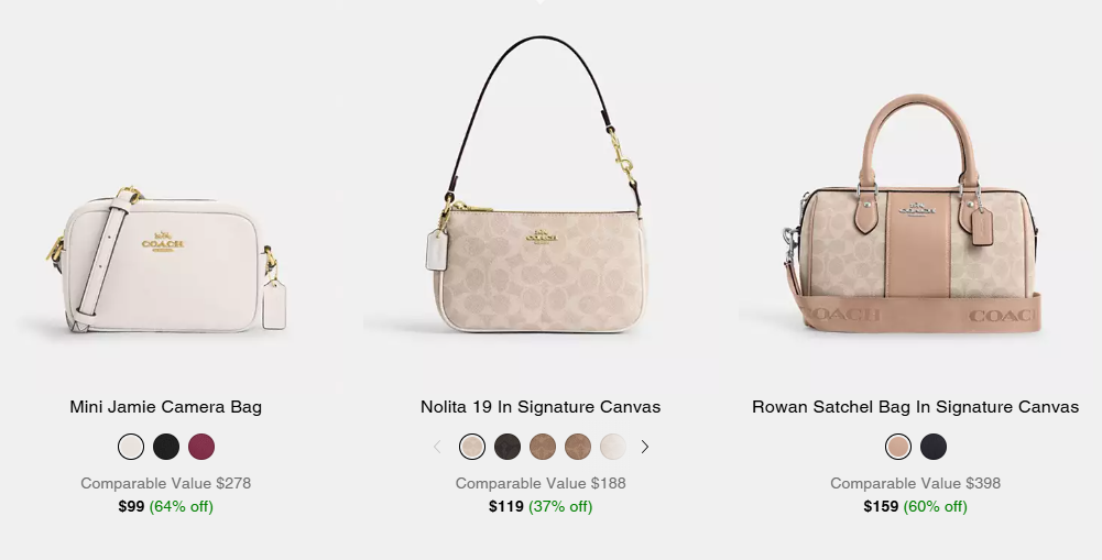 70% Off Coach Outlet Coupons & Promo Codes + 1% Cash Back