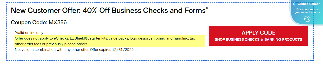 25% Off Deluxe Checks Coupons & Discount Codes - March 2025