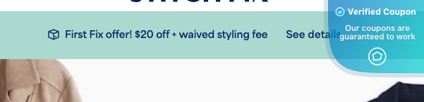 25% Off Stitch Fix Coupons & Discounts + $2.50 Cash Back