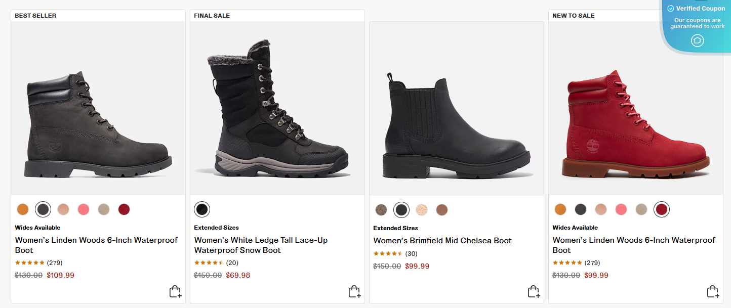 20% Off Timberland Coupons & Promo Codes + 0.4% Cash Back