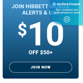$10 Off Hibbett Sports Coupons & Discounts + 2.5% Cash Back