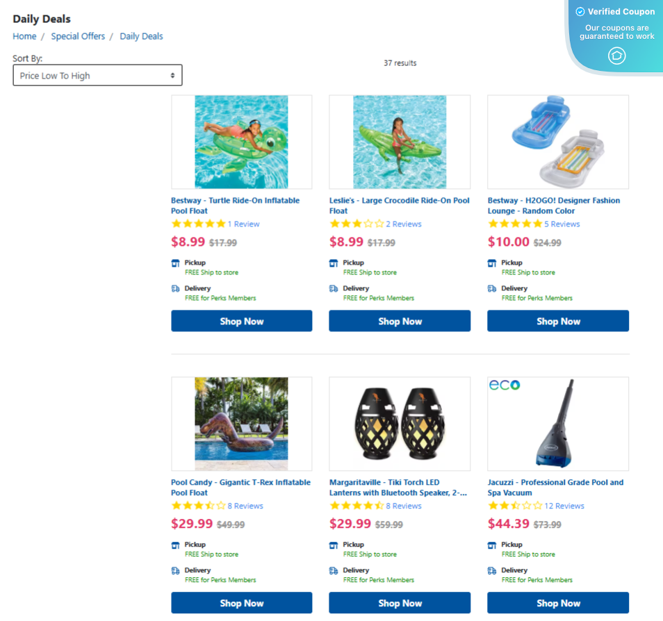 10% Off Leslie's Pool Coupons & Promo Codes - April 2025