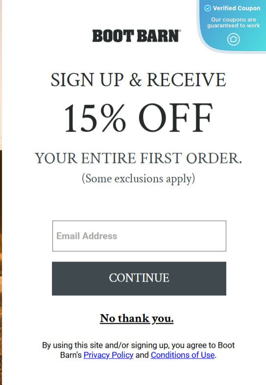 15% Off Boot Barn Coupons & Promo Codes - April 2025