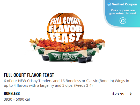 Wingstop Coupons & Promo Codes - April 2025