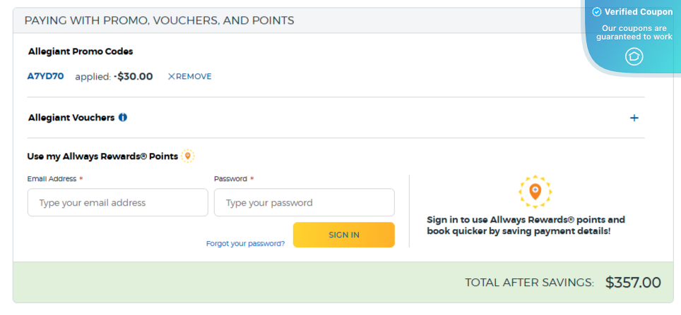20% Off Allegiant Air Coupons & Coupon Codes - April 2025