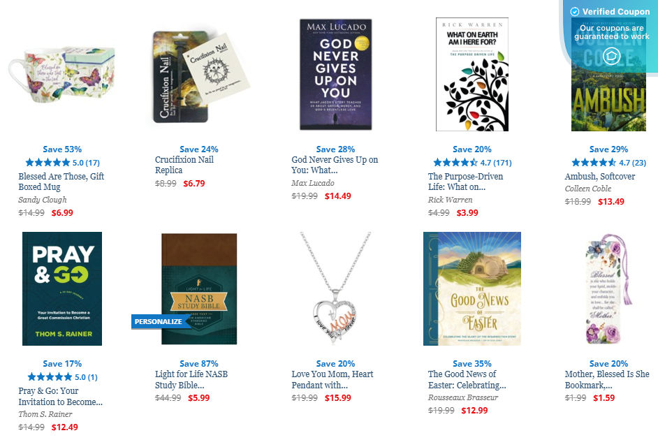 40% Off Christian Book Coupons & Promo Codes - April 2025