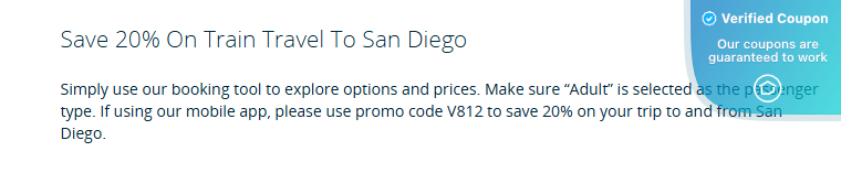 50% Off Amtrak Coupons & Discount Codes - April 2025