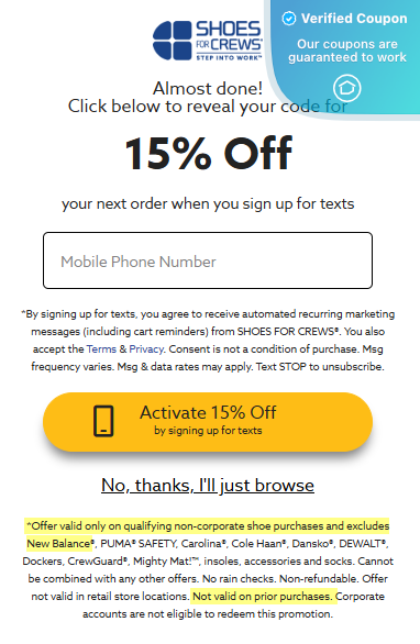 15% Off Shoes For Crews Coupons & Promo Codes - May 2025