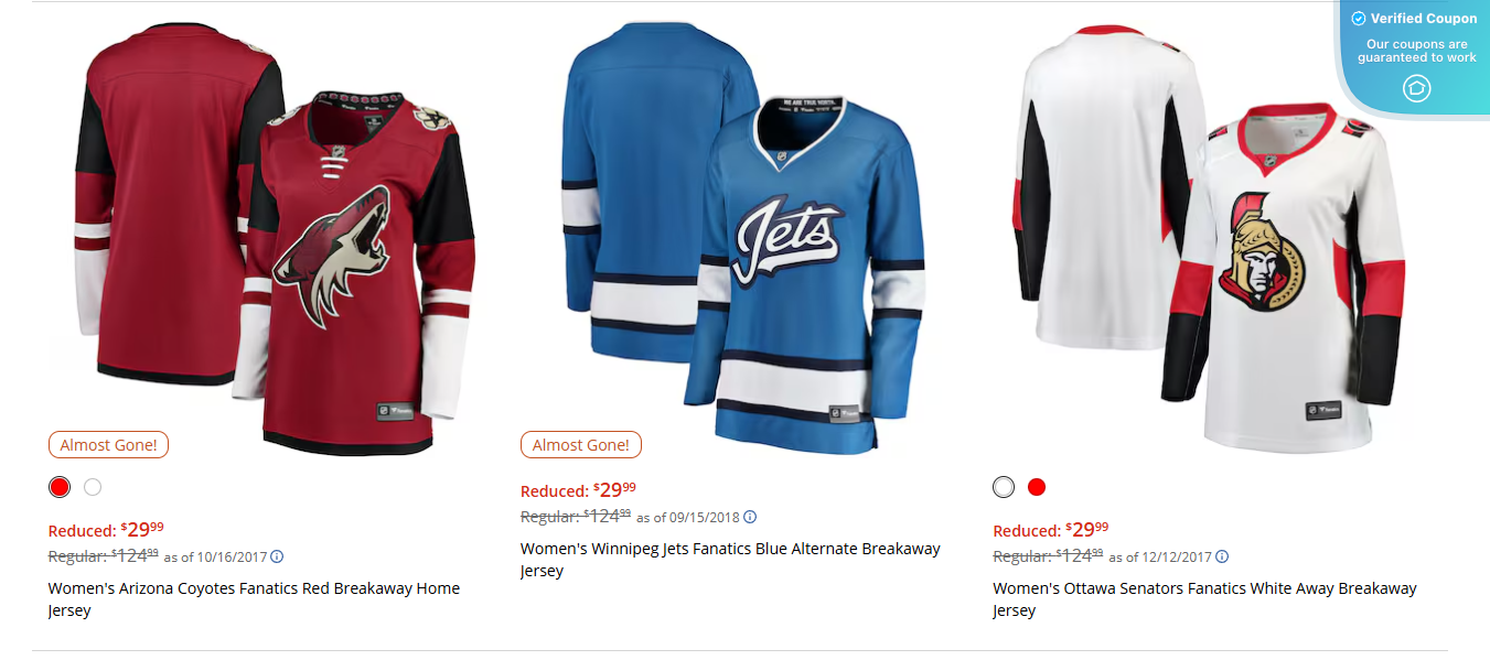 20% Off NHL Shop Coupons & Promo Codes + 0.5% Cash Back