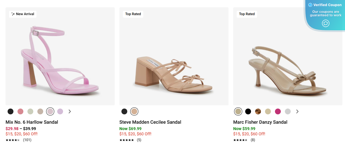 70% Off DSW Coupons & Promo Codes + 0.6% Cash Back - April