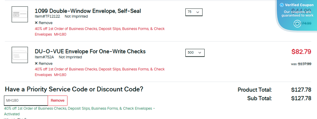 $50 Off Deluxe Checks Coupons & Discount Codes - April 2025