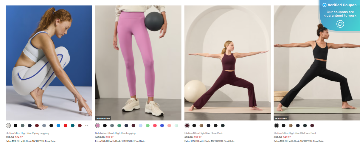 30% Off Athleta Coupons & Promo Codes - May 2025