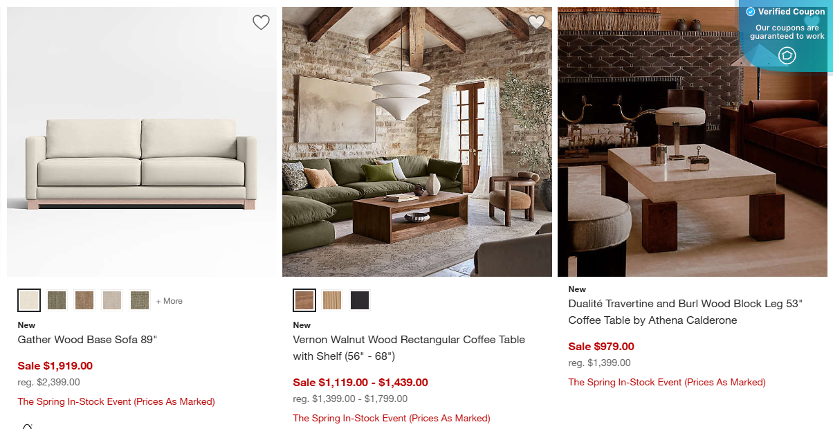 20% Off Crate and Barrel Coupons & Promo Codes - April 2025