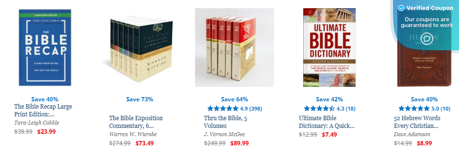 40% Off Christian Book Coupons & Promo Codes + 2% Cash Back