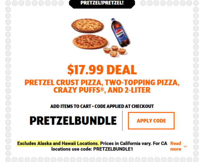50% Off Little Caesars Coupons & Promo Codes - April 2025